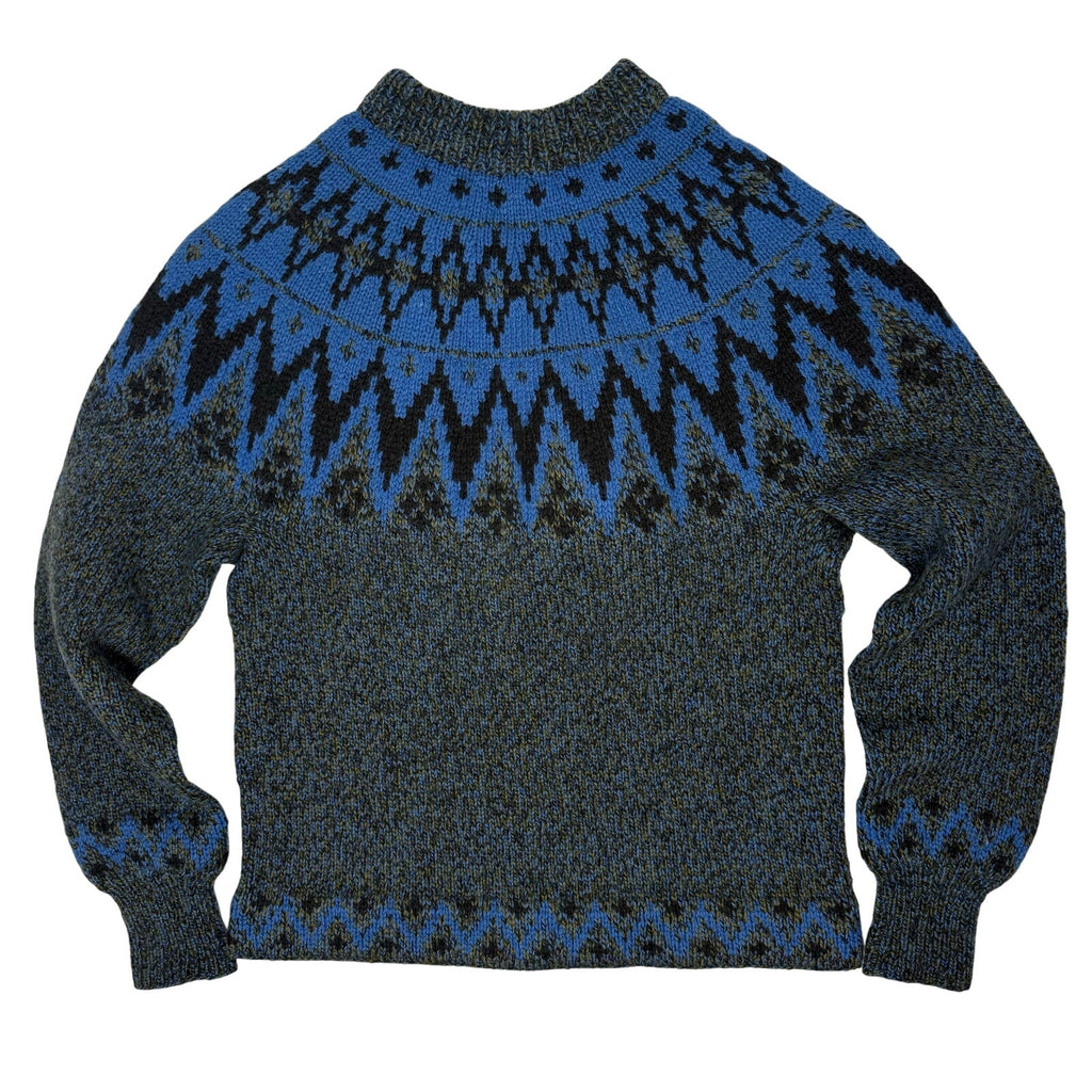 William Schmidt Norwegian Wool Sweater Handmade Fair Isle Nordic Chest ...